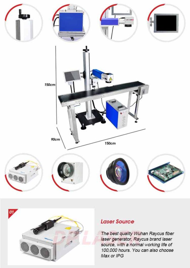 Automatic Production Line Flying Laser Marking Machine